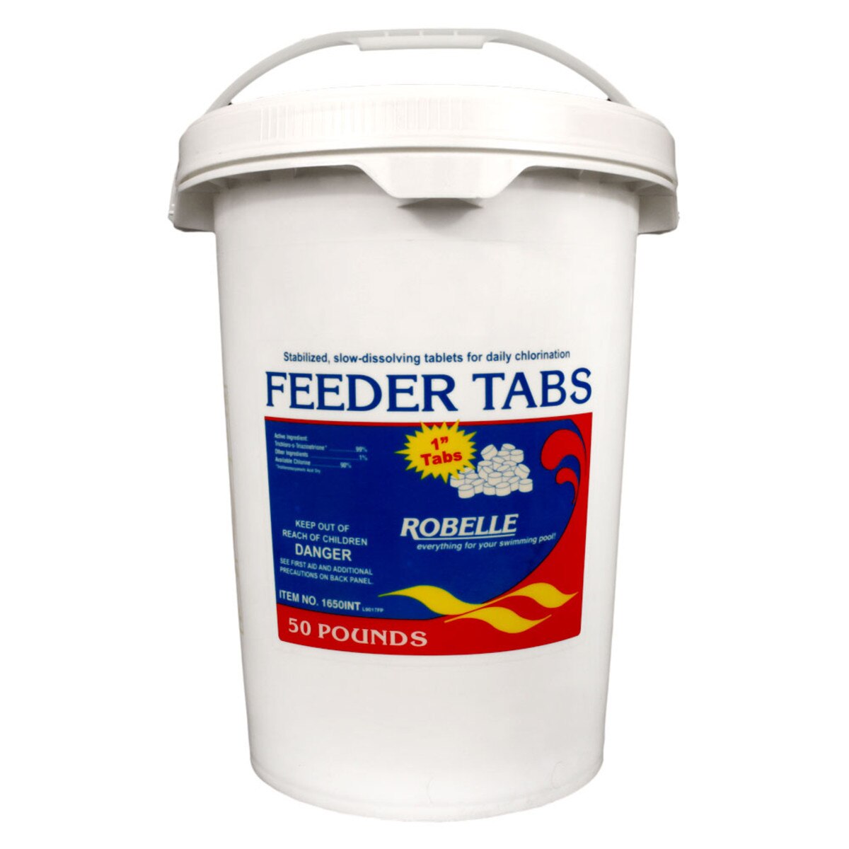 Robelle 1" Feeder Tabs - 50 Lbs | Pool Chemicals | Pool Supplies