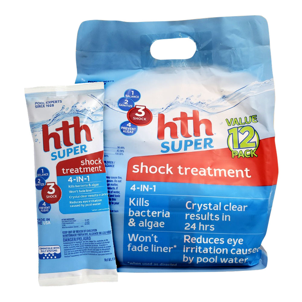 HTH Super Shock - 36 x 1 Lb Bags | Pool Chemicals | Pool Supplies