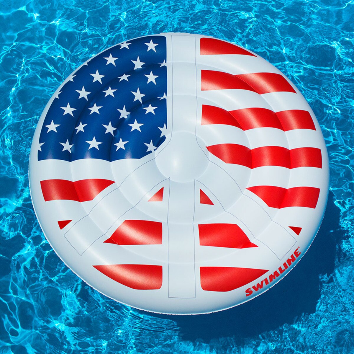 Swimline Americana Peace Island | Pool Floats | Splash Super Center
