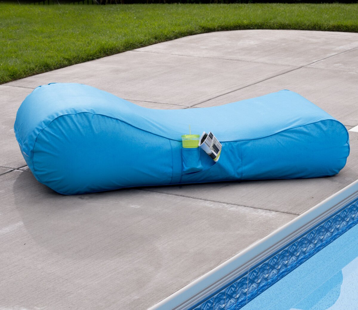 Ocean Blue Capri Inflatable Lounger - Turquoise | Splash Super Center